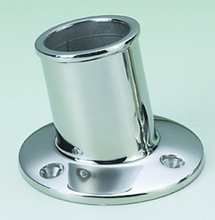 C Quip Flag Pole Socket Stainless Steel 1"