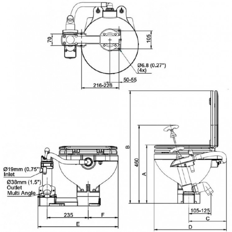 Manual Compact 99 Toilet