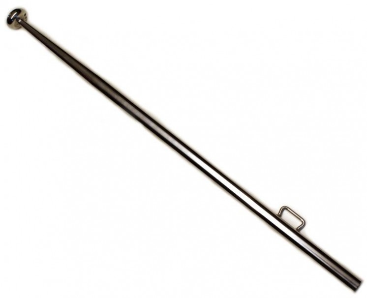 Waveline Flag Staff Stainless Steel